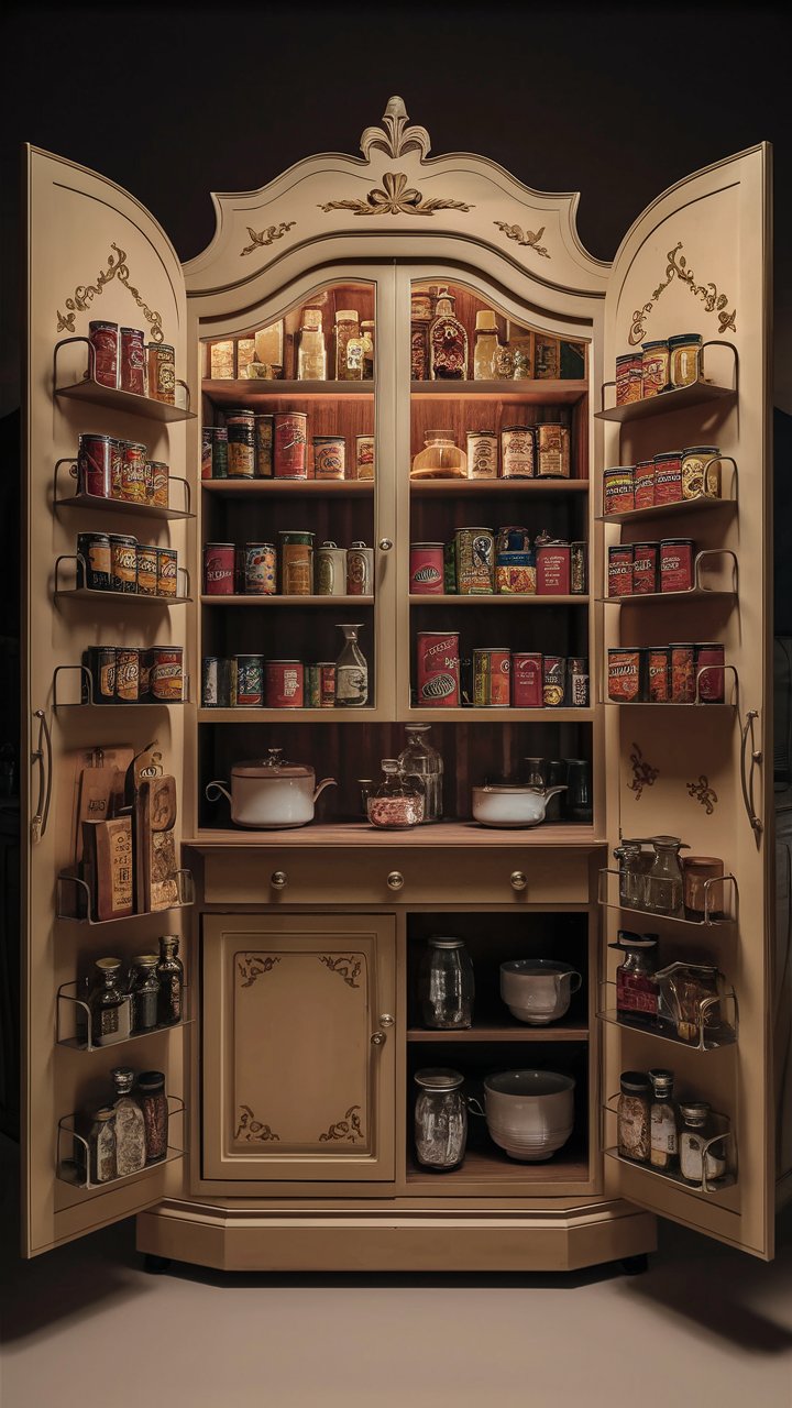 1950s Kitchen Pantry Design Ideas & Retro Units - HomeAddons