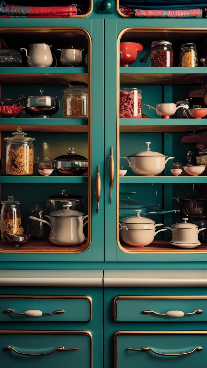 1950s Kitchen Pantry Design Ideas & Retro Units - HomeAddons