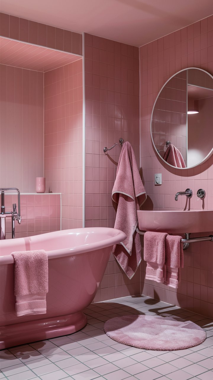 Blushing Beauty: Pink Bathroom Decor Design Ideas - HomeAddons