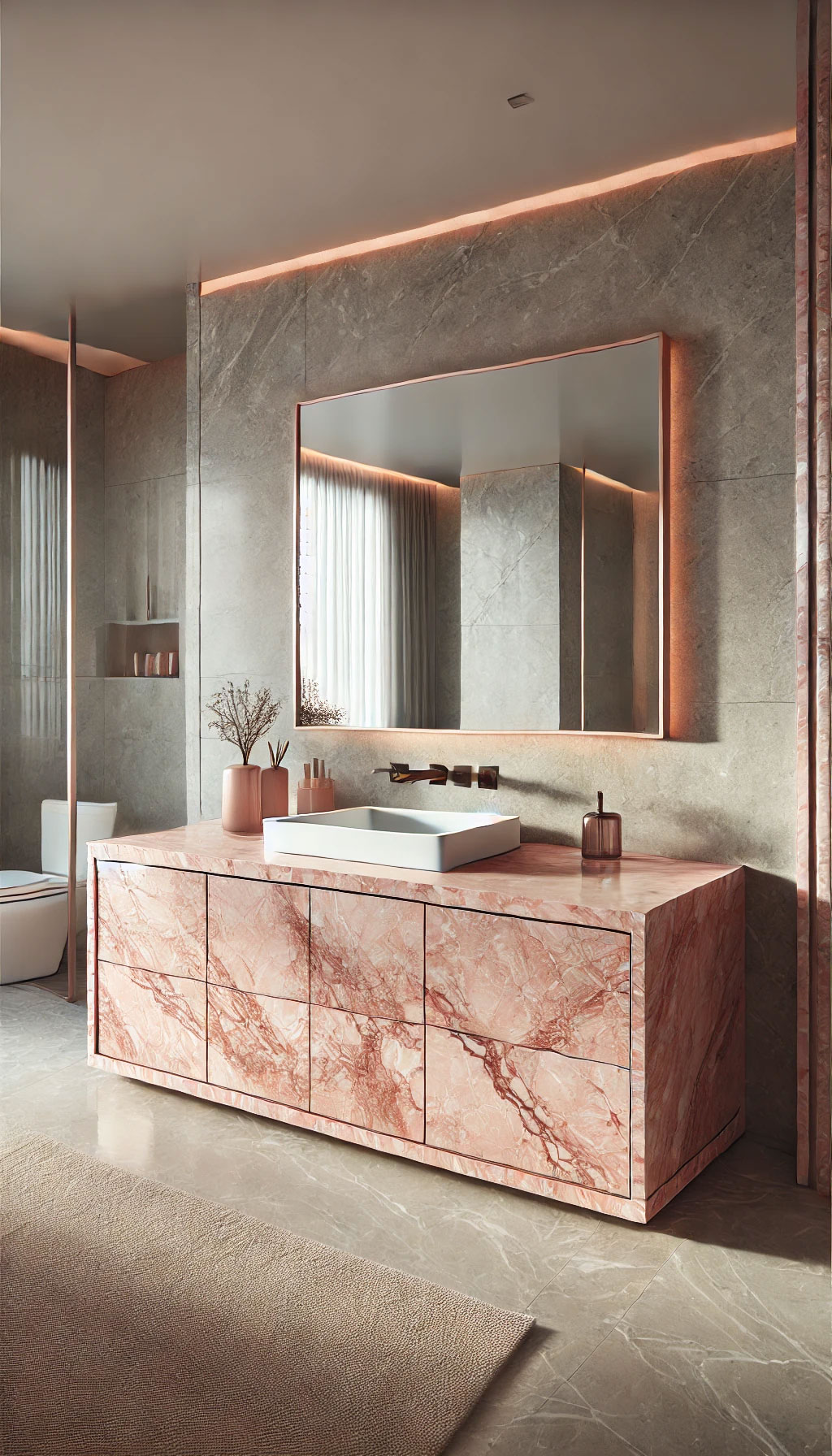 Blushing Beauty: Pink Bathroom Decor Design Ideas - HomeAddons