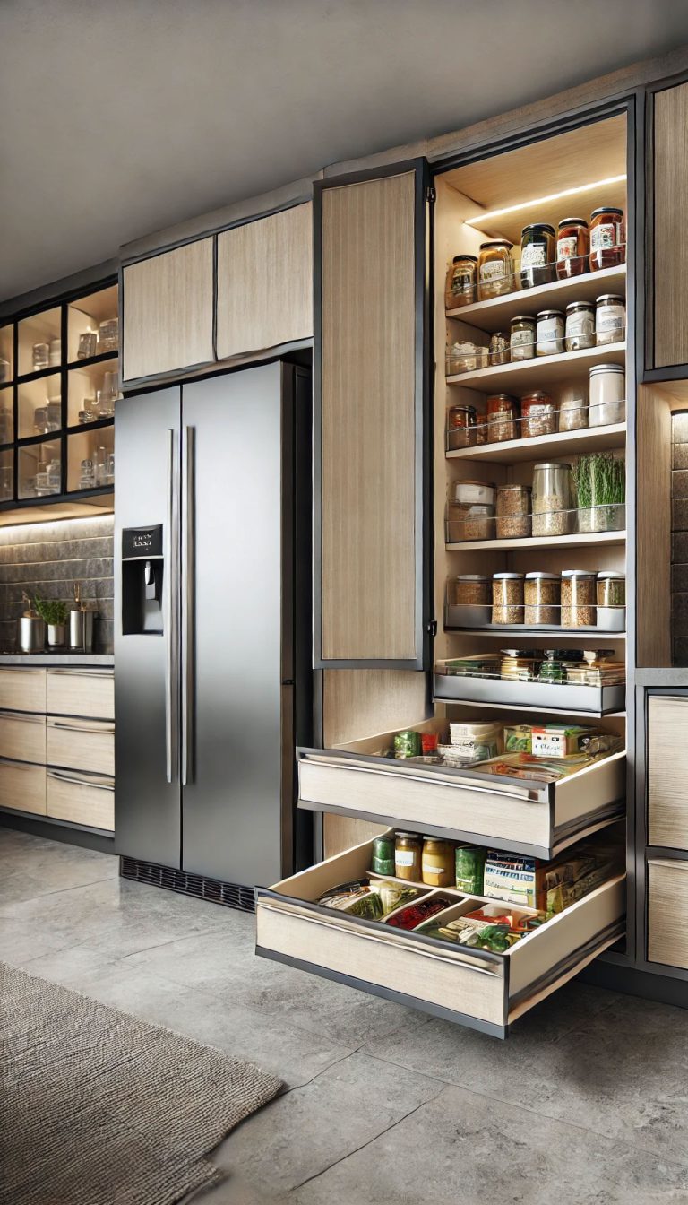 Amazing Designs for Kitchen Pantry Next to Fridge - HomeAddons